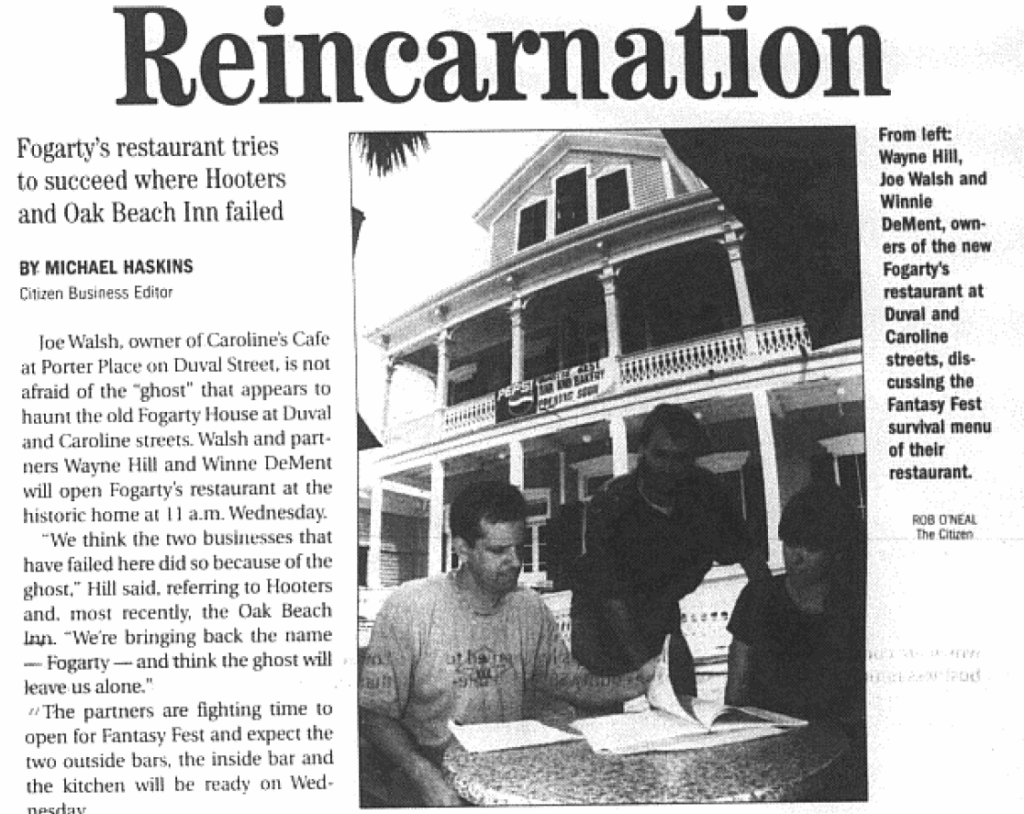 About - Fogarty's and the Flying Monkeys Saloon